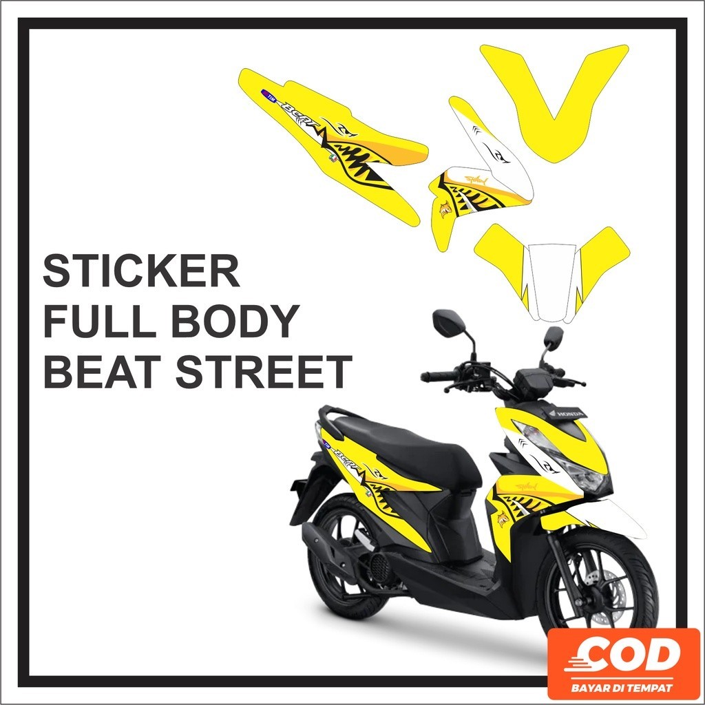 Jual Stiker Decal HONDA BEAT STREET Full Body Sticker BEAT STREET Motif ...