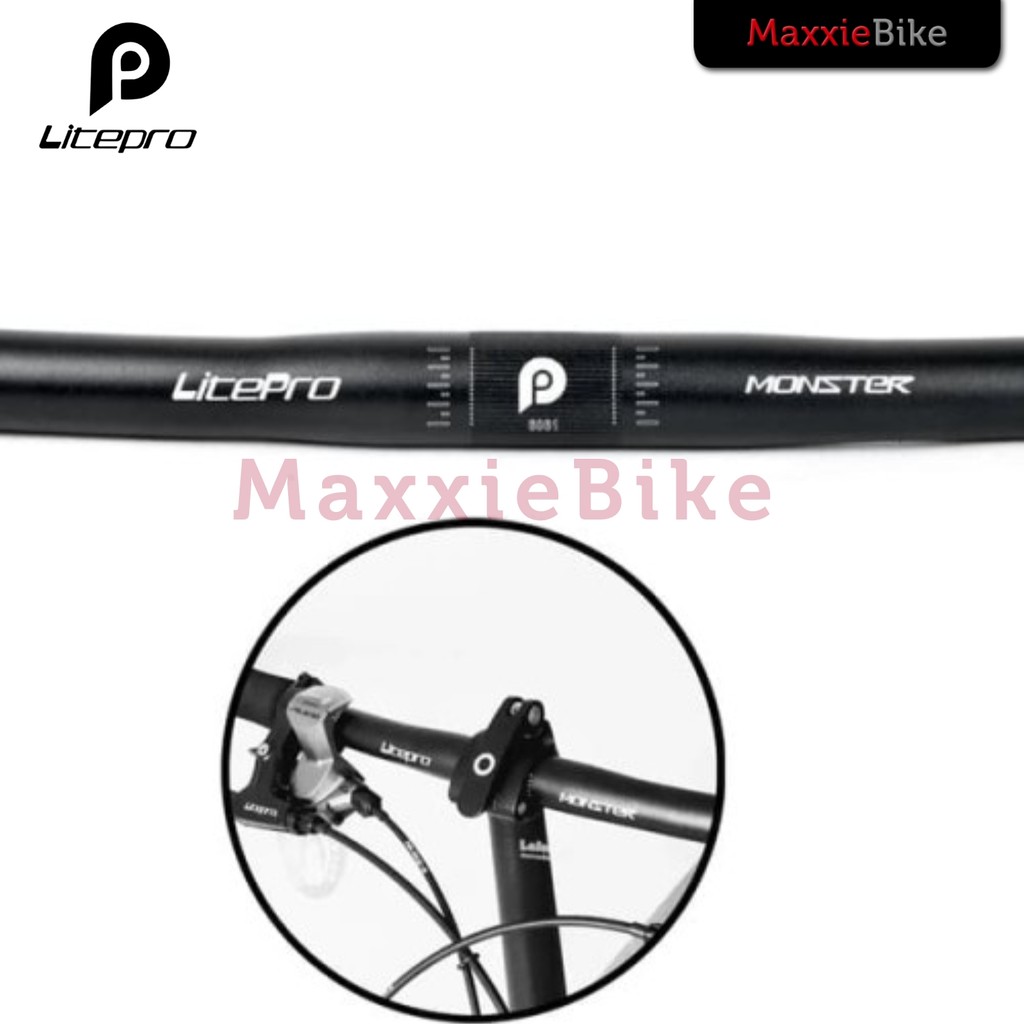 Jual Litepro Monster Stang Sepeda Lipat Bicycle Handlebar 25.4 x 580mm ...