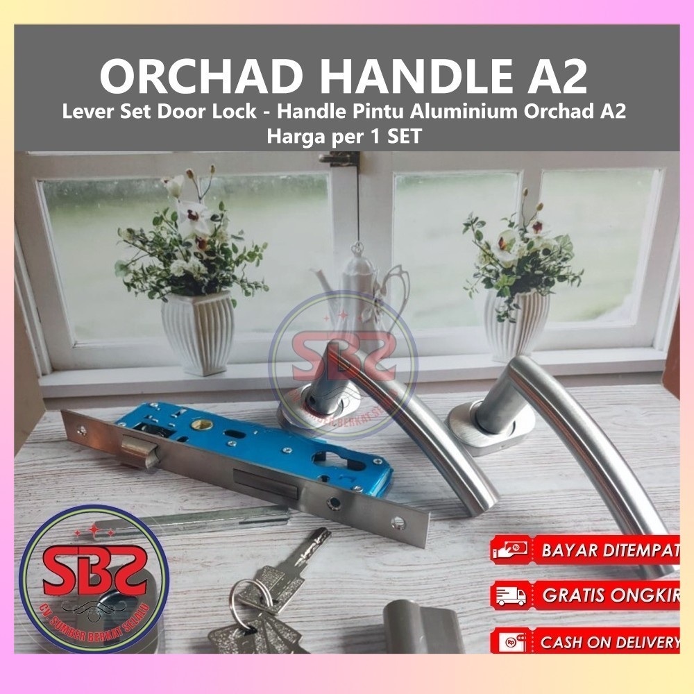 Jual ORCHAD Kunci Handle pintu Orchard A2 Komplit Handle, Body Kunci ...