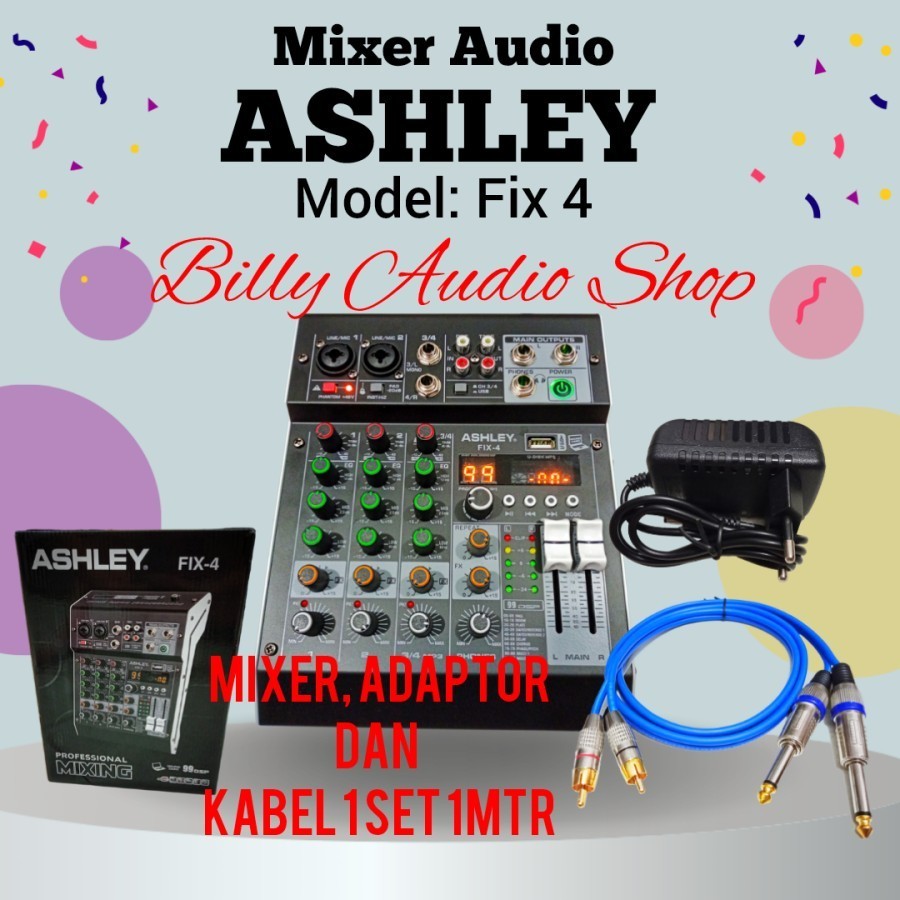 Jual MIXER ASHLEY FIX 4 99 DSP EFFECT DIGITAL ORIGINAL ASHLEY | Shopee Indonesia