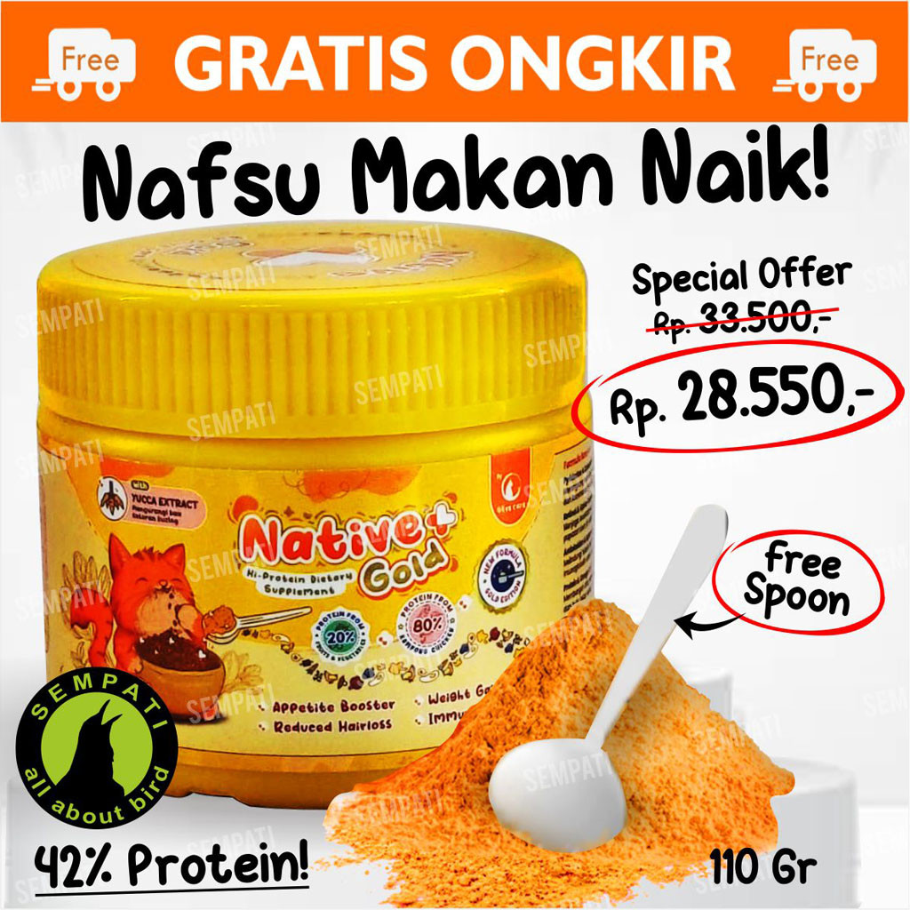 Jual SEMPATI Native Plus Gold Olive Care Vitamin Kucing Cat Kitten ...