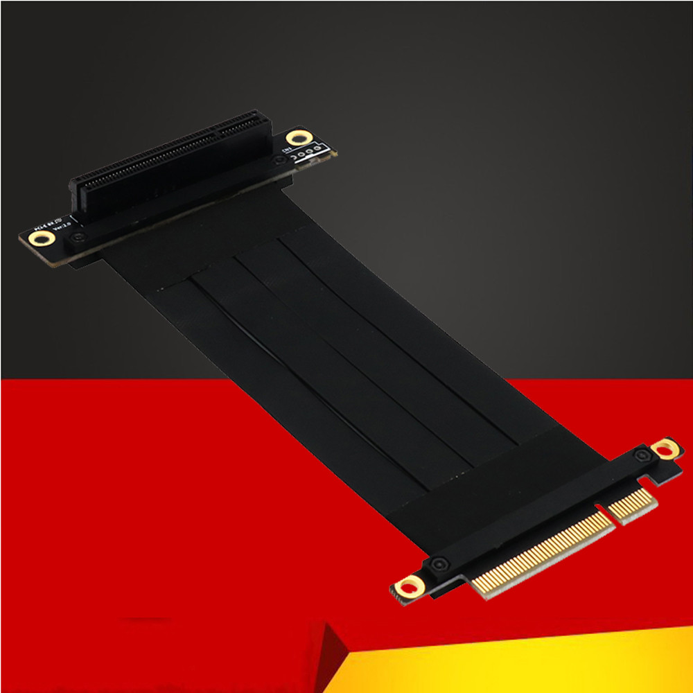 Jual PCI Express Extension Cable PCIE X8 to X8 Graphics Cards Riser ...