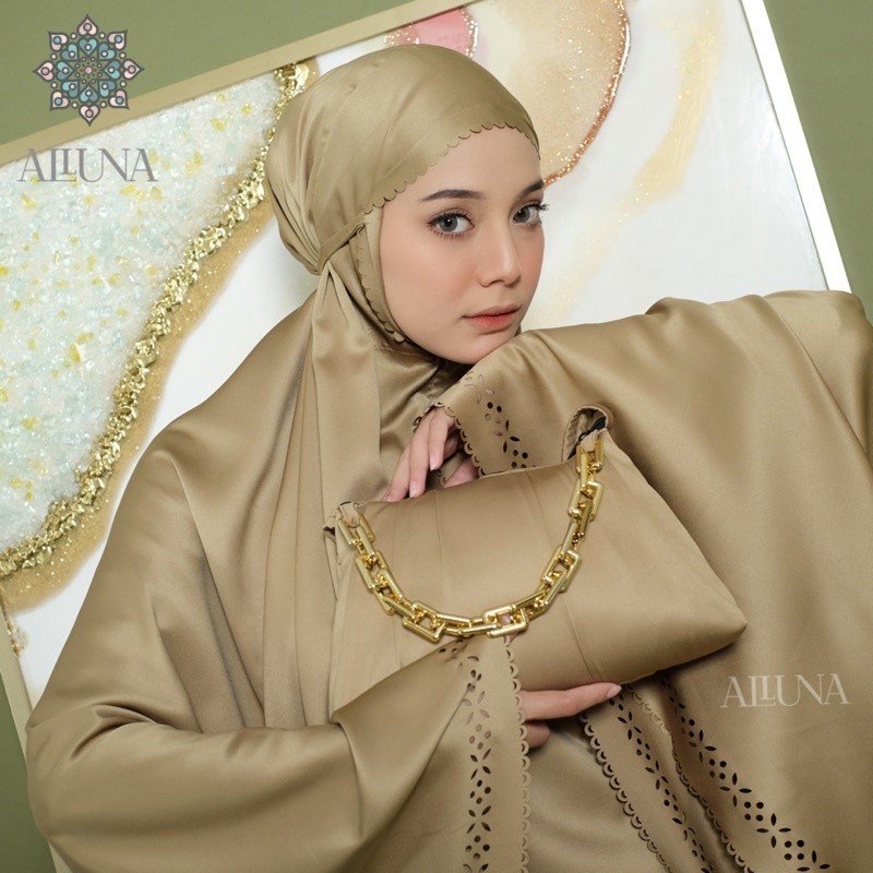 Jual ALLUNA - Mukena Dewasa Silky Daily Lasercut 2in1 Chain Series ...