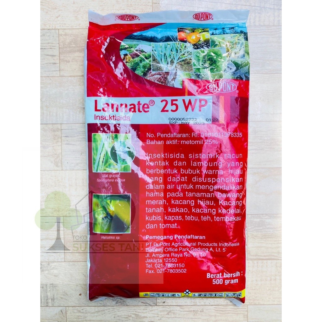 Jual Insektisida DUPONT LANNATE 25 WP Merah . Isi 500 gram | Shopee ...