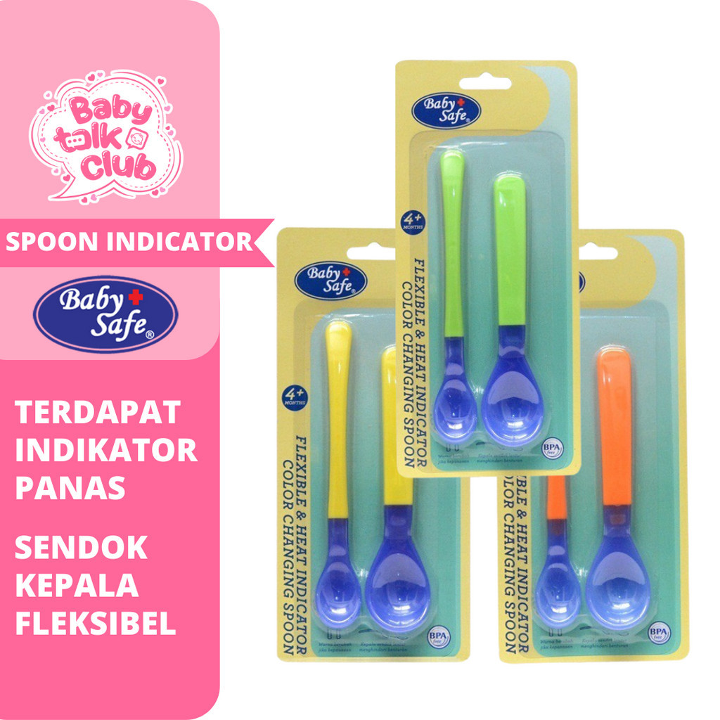 Jual Baby Safe BS350 Flexible Heat Indicator Spoon Sendok Makan Anak ...