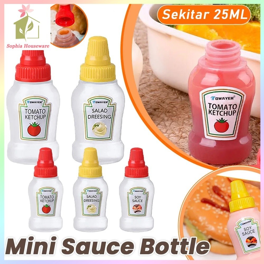 Jual Botol Saos Kecap Bento Sambal Kecap Madu Mayonaise Salad Saus Mini ...
