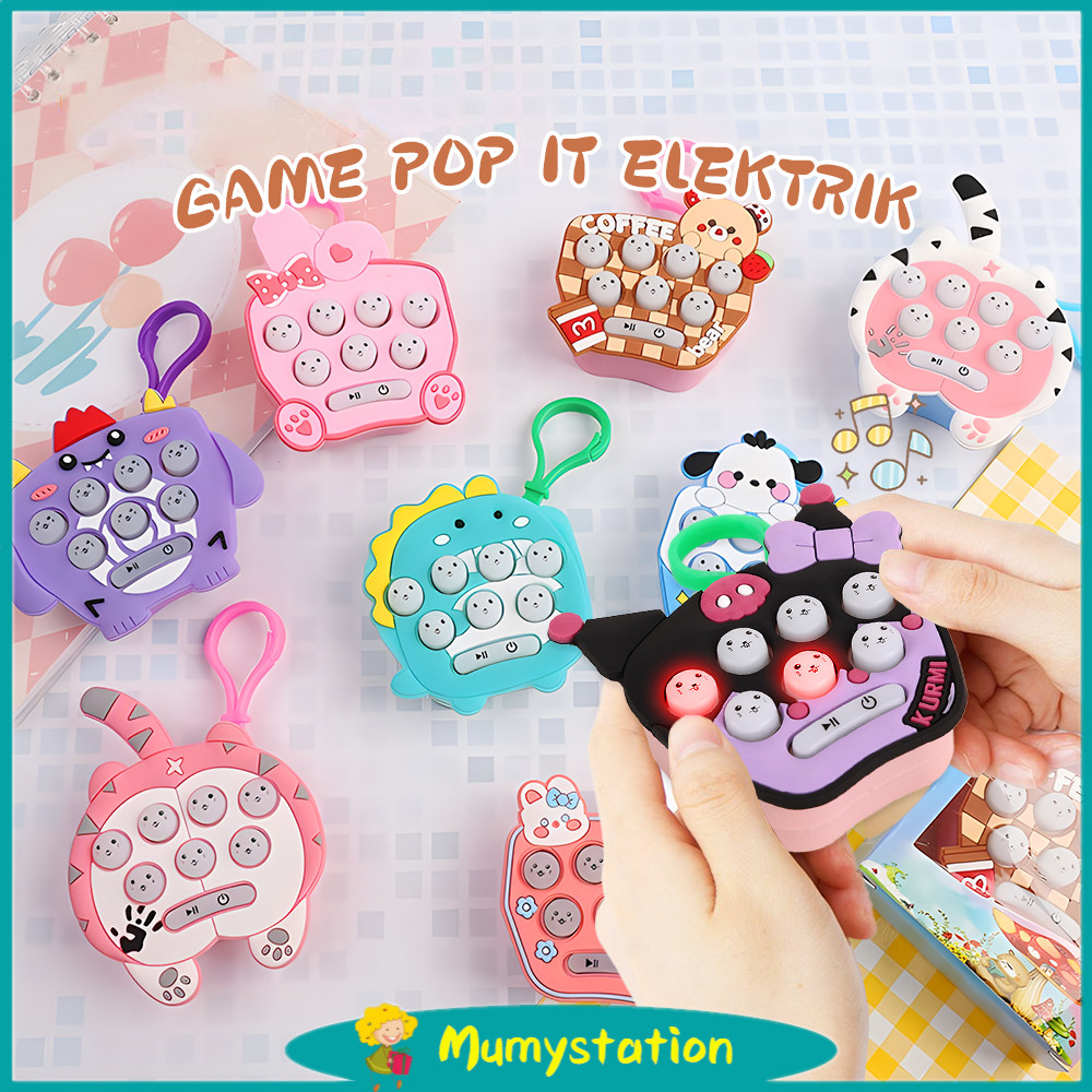Jual Mumystation Mainan Penghilang Setres Game Pop It Mini Elektrik Pop ...