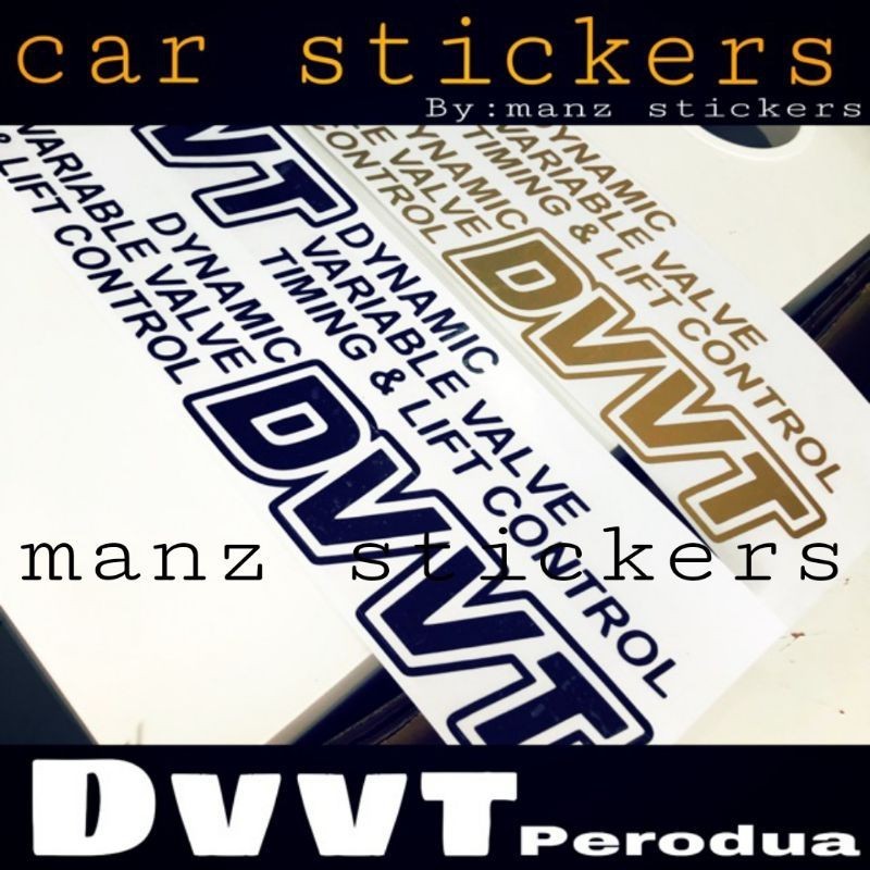 Jual [24 HOURS SHIP] STIKER KERETA DVVT ALL PERODUA MYVI ALZA VIVA ...