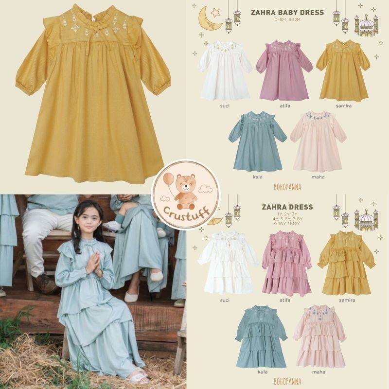 Jual Zahra Dress / Zahra Baby Dress (Tidak Termasuk Hijab) Bohopanna B70 | Shopee Indonesia