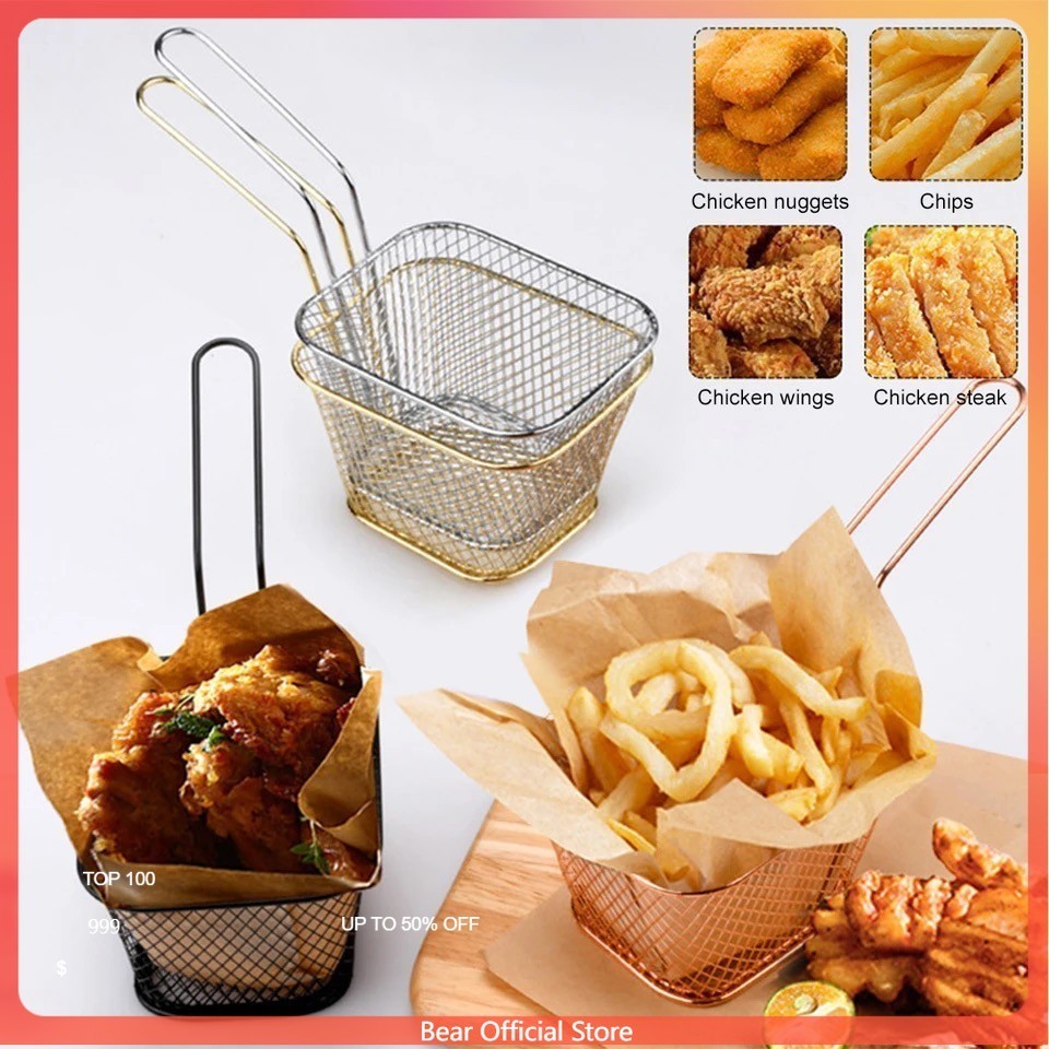 Jual Keranjang Holder Kentang Goreng Mini Bahan Stainless Steel ...