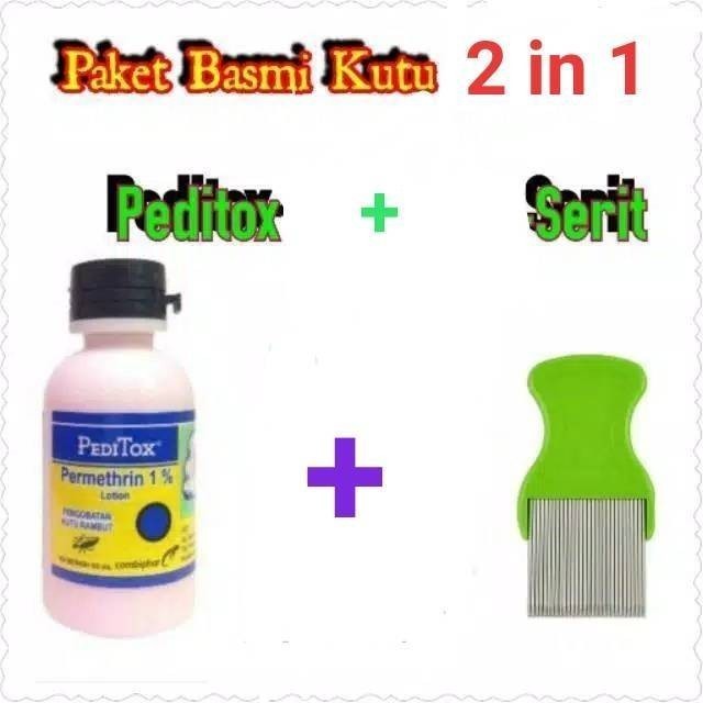 Jual Paket Peditox 50 ml Permethrine 1% Obat Pembasmi Kutu Rambut 50ml ...
