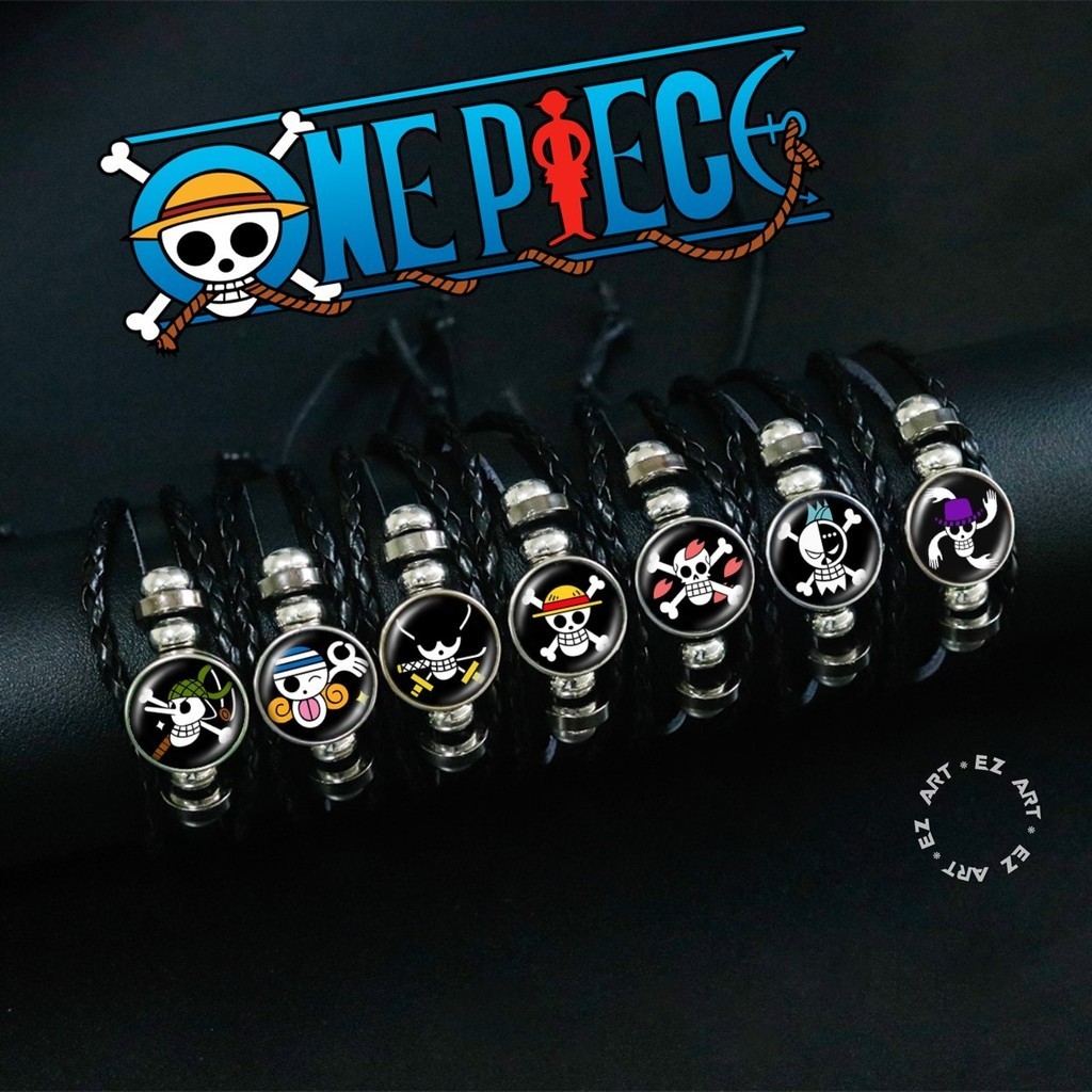 Jual Gelang Tangan Anime One Piece Crew Logo Gambar Simbol Karakter ...