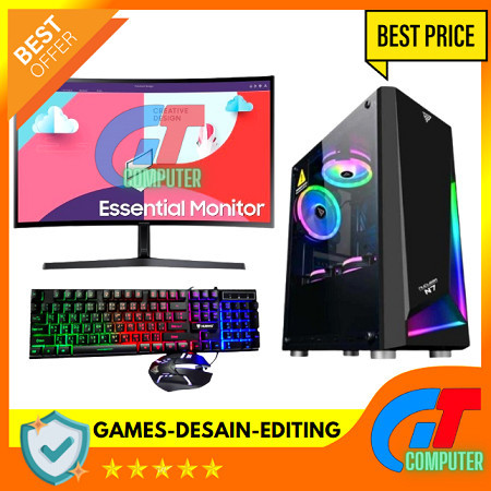 Jual NEW DISKON 70% PC Gaming Fullset AMD Ryzen 5 5600G SSD M.2 128GB | FULL GAMES | Shopee ...