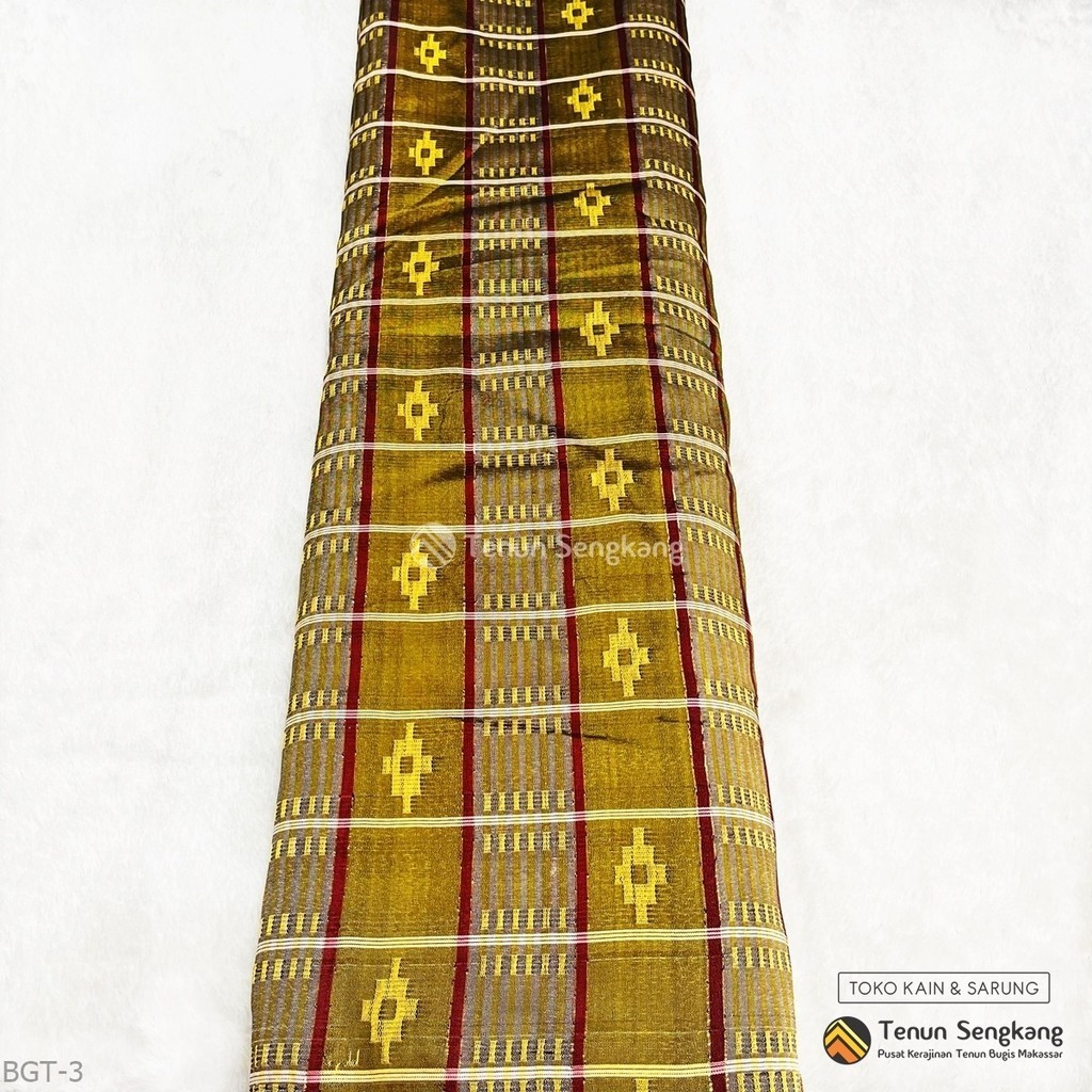 Jual Kain Tenun Baltong Kristal Kotak Bervariasi Benang Emas Sutra ...