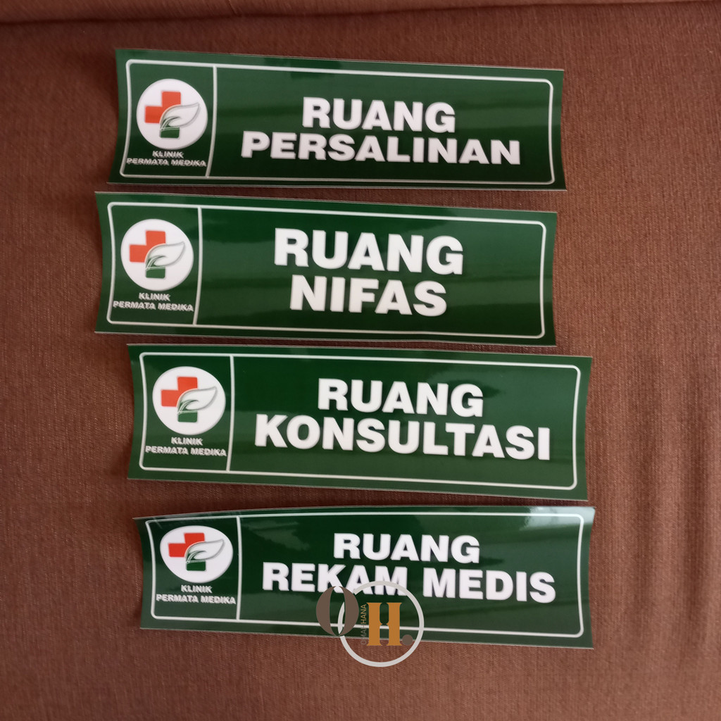 Jual Stiker nama ruang custom - Stiker ruangan custom - Stiker custom ...