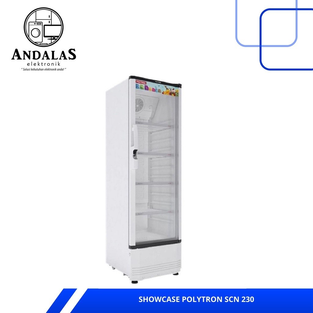 Jual SHOWCASE POLYTRON SCN 230 L 4 RAK DISPLAY COOLER KULKAS LOW WATT ...