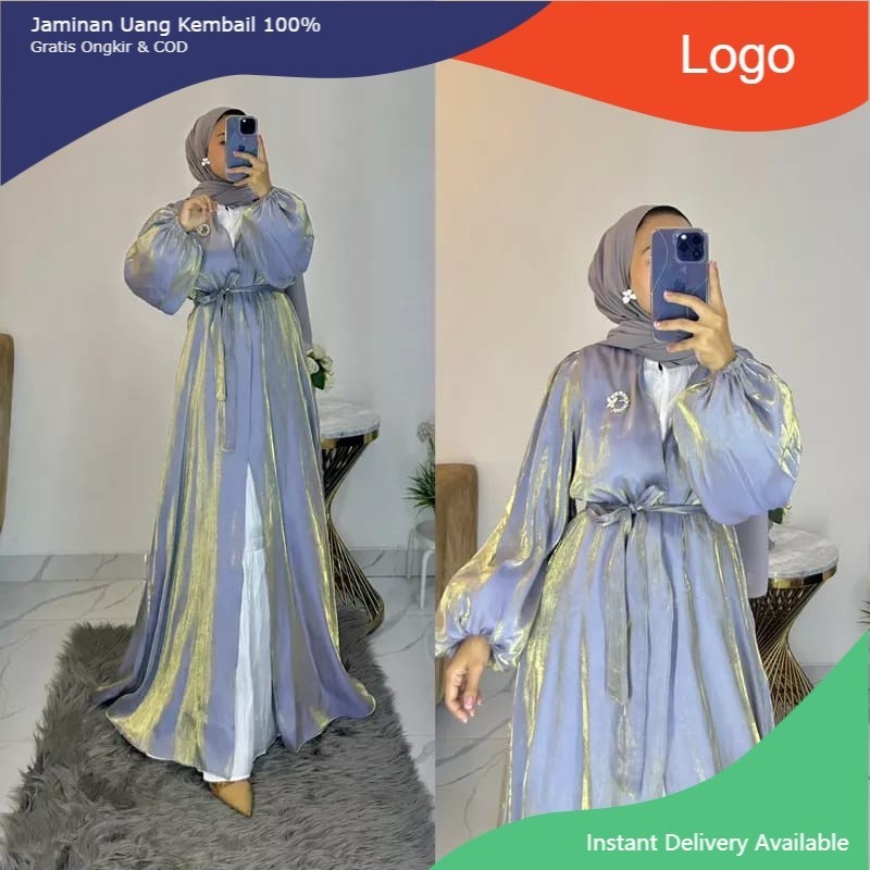 Jual Outer Shimmer l Cardigan Simer Polos Basic l Simmer Dress All Size ...