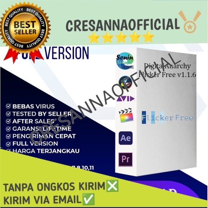 Jual Terbaru Software Penghilang Flicker Video: Flicker Free v1.1.6 [WIN ONLY] Fullversion ...