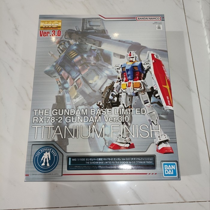 Jual MG RX 78 2 Gundam ver 3.0 (Titanium Finish) Gundam Base Limited | Shopee Indonesia