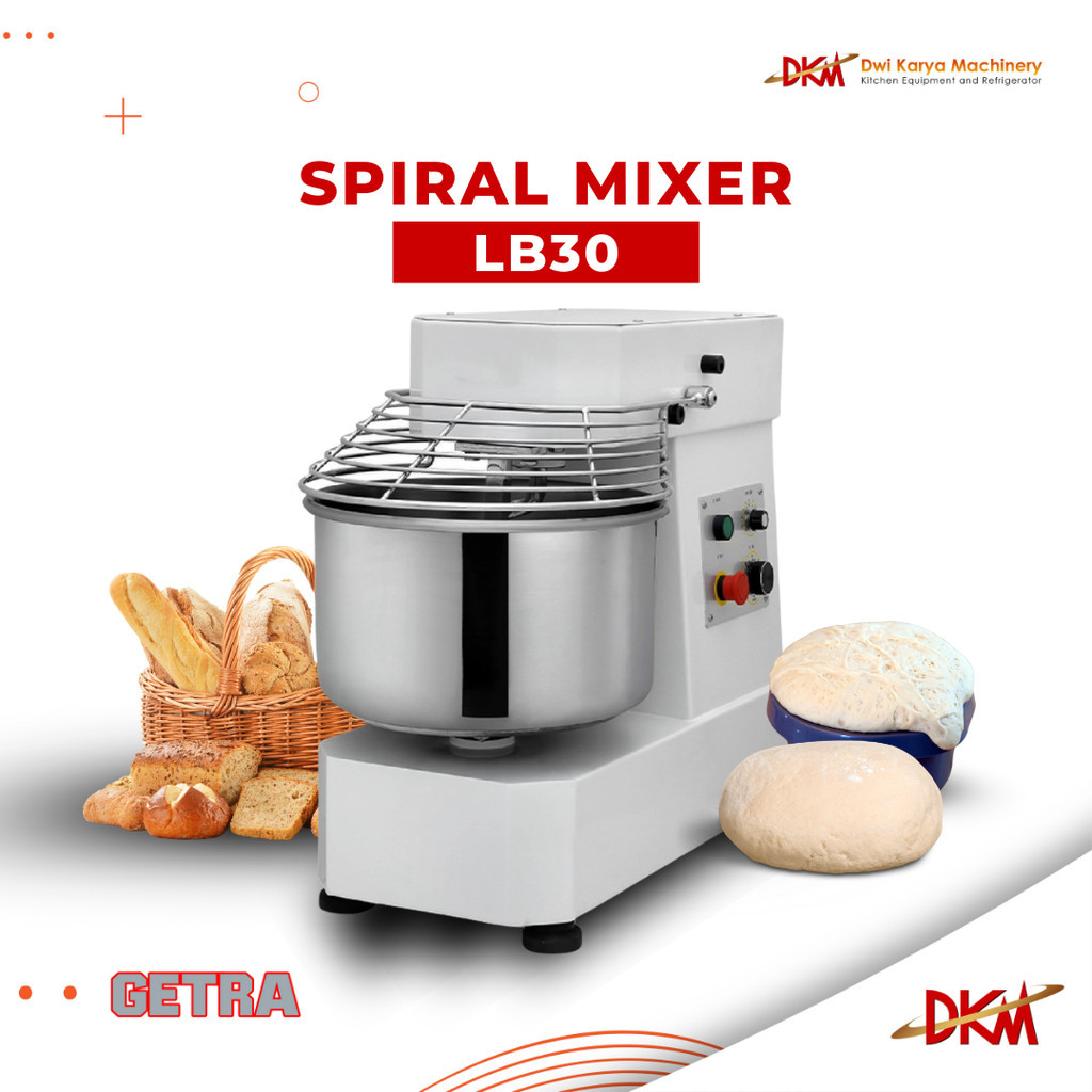 Jual Spiral Mixer Heavy Duty Getra LB30 /Getra LB 30/ Mixer Spiral 30 ...
