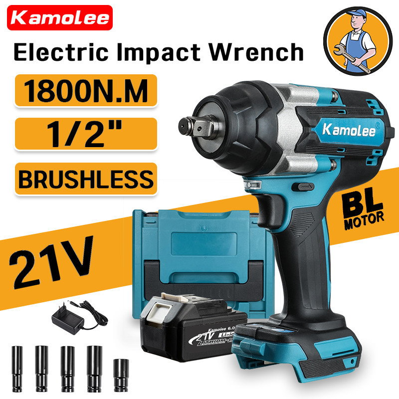 Jual Kamolee DTW700 1800N.M Impact Wrench 1/2 Inch [Kompatibel Dengan ...