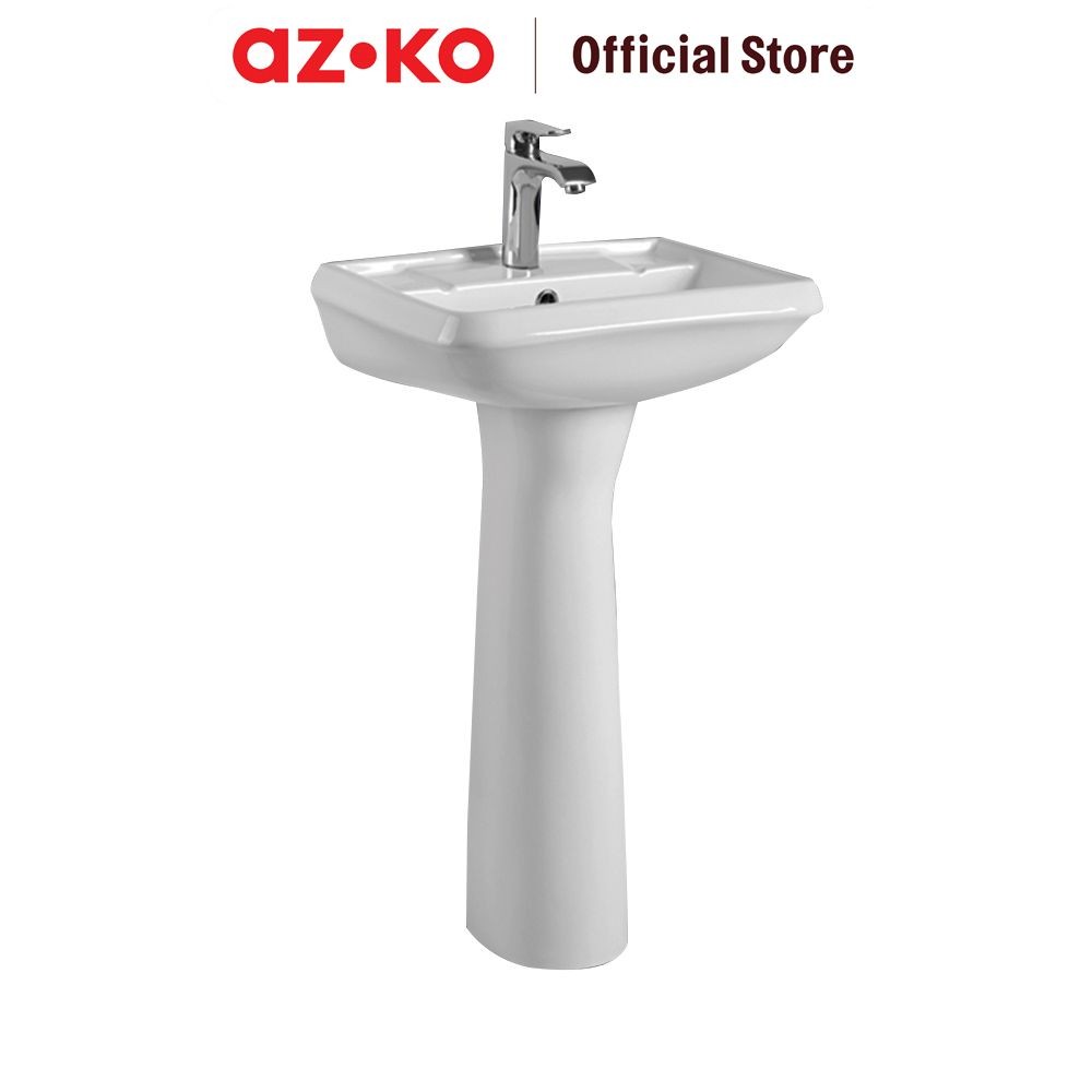 Jual AZKO Fosa Wastafel Berdiri Dengan Pedestal B2404 - Putih sink ...