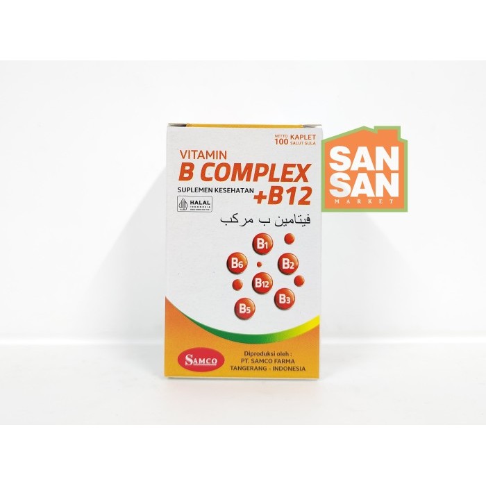 Jual Samco Vitamin B Complex + B12 Botol isi 100 | Shopee Indonesia
