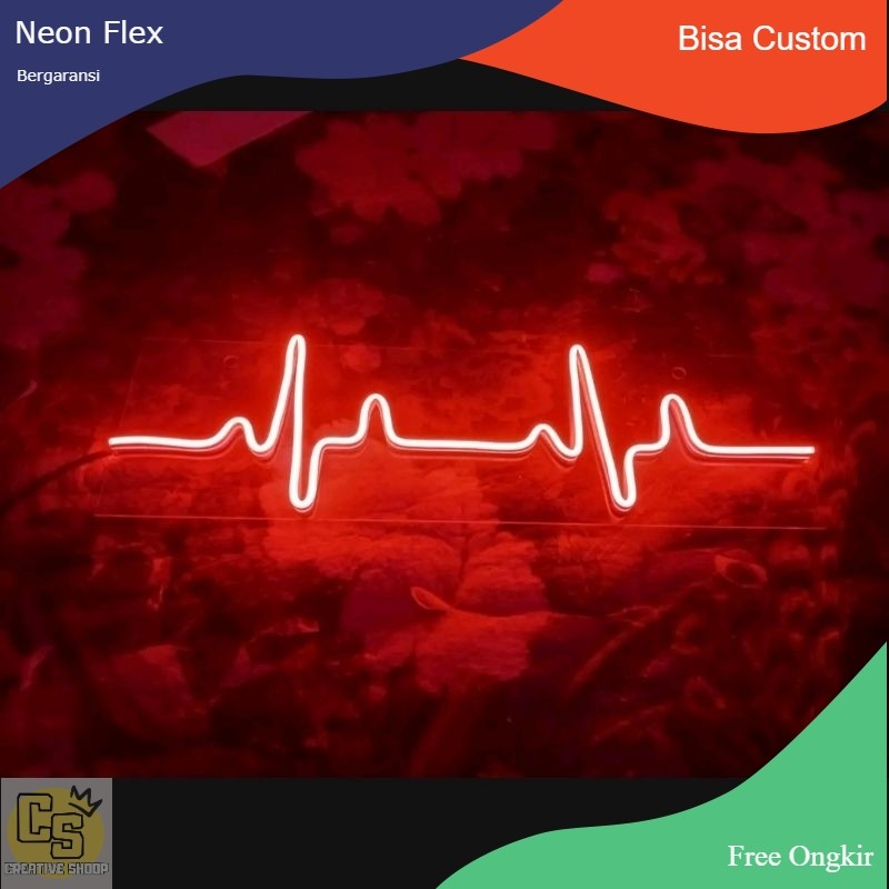 Jual Lampu Neon Sign / Neon Flex Motif Denyut | Shopee Indonesia