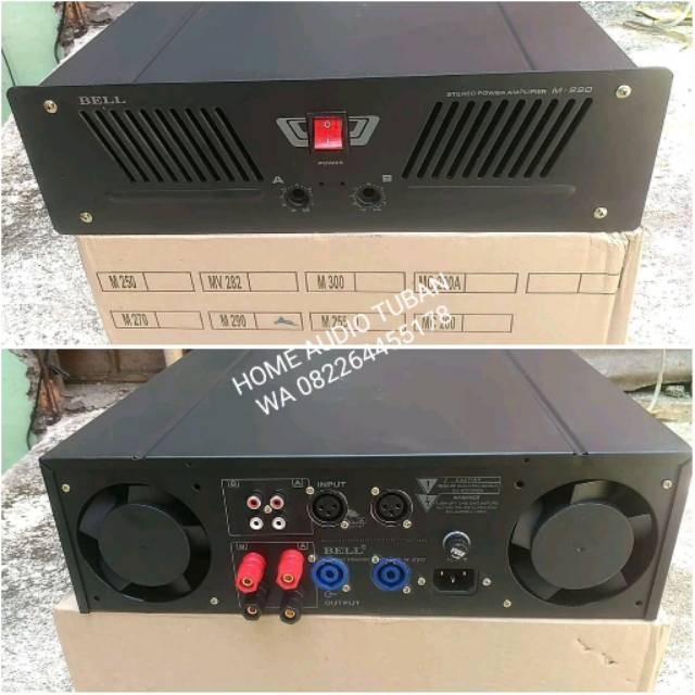 Jual Box Amplifier Bell M290 Modif Lubang XLR & Speakon Full Aksesoris ...