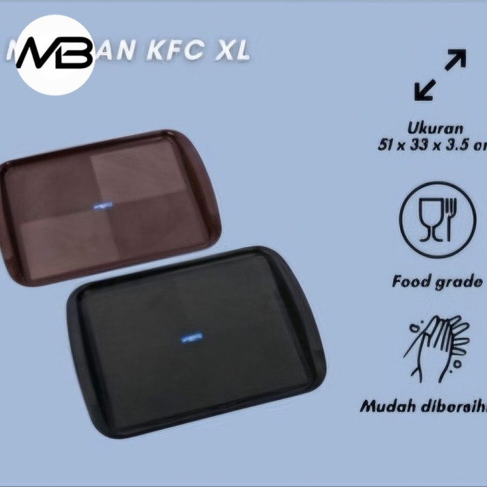 Jual Nampan Plastik KFC XL Fast Food Tray Multipurpose Tray Extra Large ...