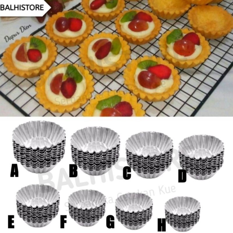 Jual 20pcs/pack Cetakan Kue Pie Sus Loyang Pai Cheese Tart Cetakan Pie ...
