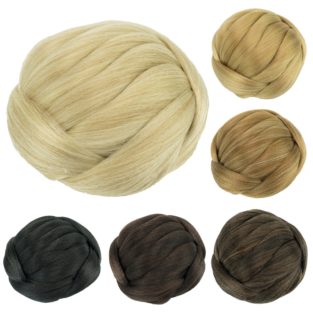 Jual Synthetic Chignon Blonde Fake Hair Bun Cover Donut Bsh Messy Bun ...