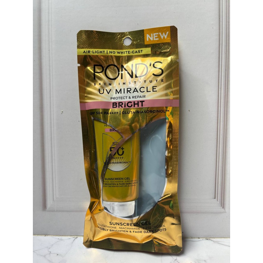Jual Ponds UV Miracle Protect Sunscreen Bright SPF 50++++ 25g / 25 g | Shopee Indonesia