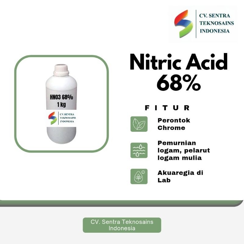Jual HNO3 68% / Nitric ac (500 g) Teknis | Shopee Indonesia