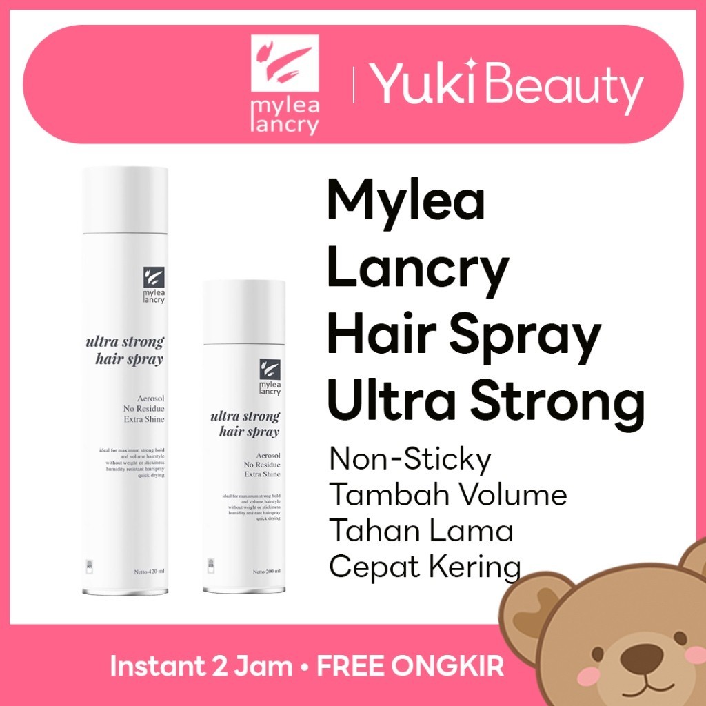 Jual [Manado] Mylea Lancry Ultra Strong Hair Spray | Extra Shine | 2 ...