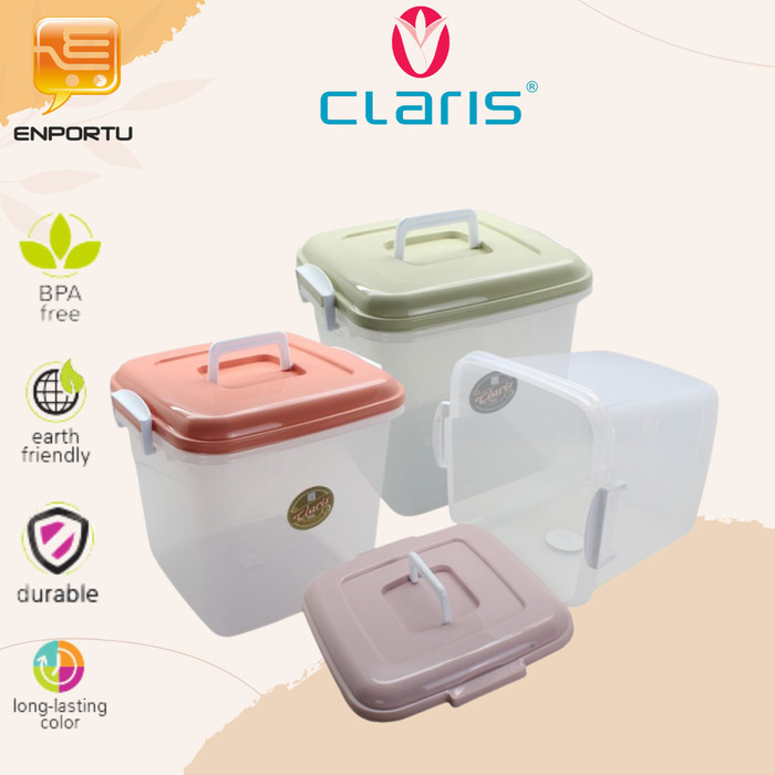Jual CLARIS Box Container 24 Liter Q Bic 1057 RE Kotak Penyimpanan ...