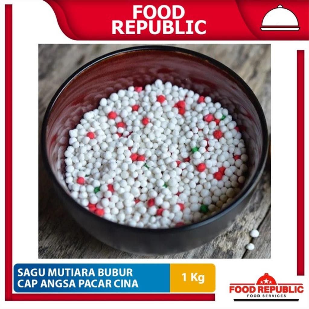 Jual Sagu Mutiara Cap Angsa 1 Kg Mutiara Bubur Pacar Cina Sago Pearl ...