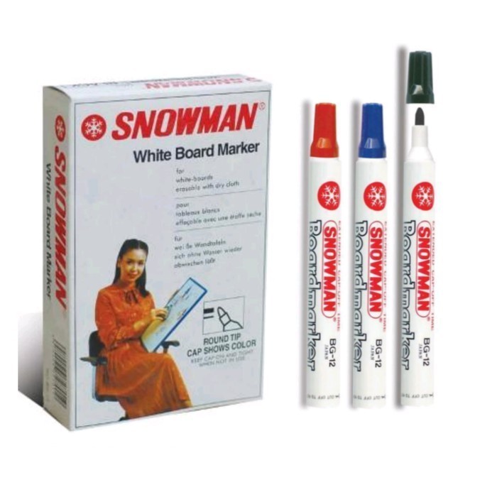 Jual Spidol Snowman Boardmarker BG-12 | Shopee Indonesia