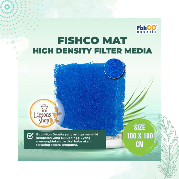 Jual FishCO Mat Hi-Density Media Filter/ Biru / japmat Kolam 1 MTR ...