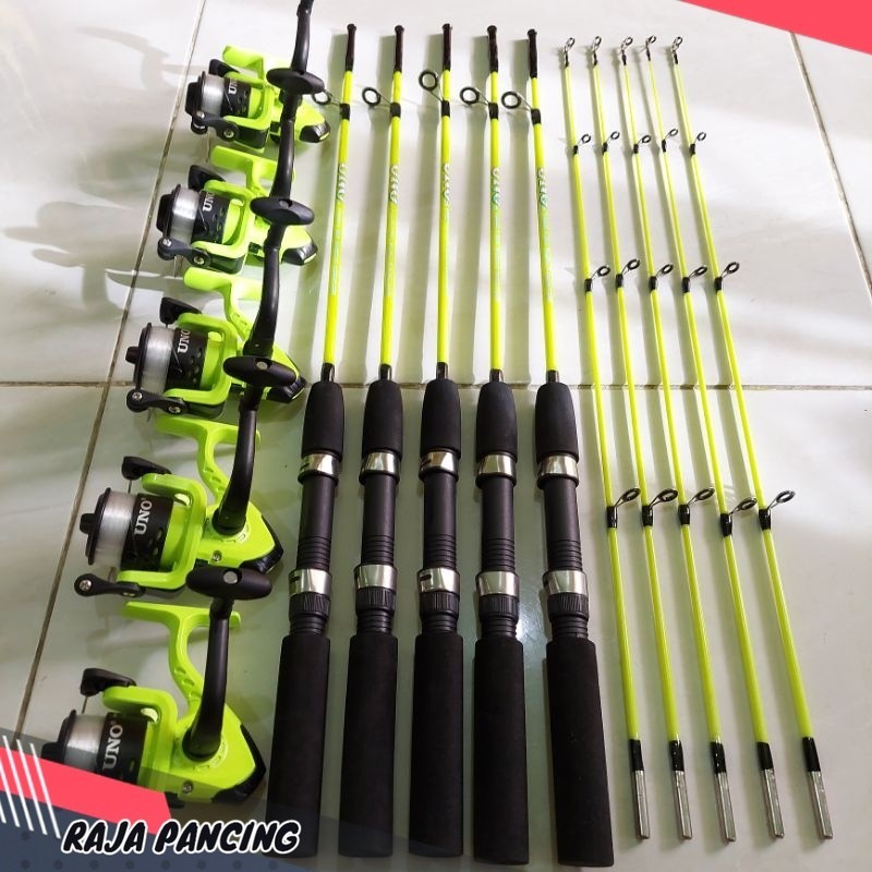 Jual Joran pancing fiber siap pake - paket joran mancing | Shopee Indonesia