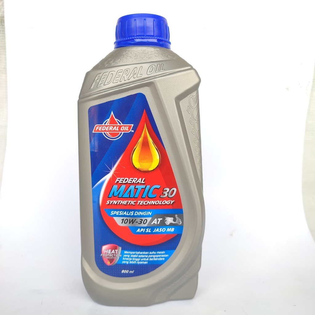 Jual ( powerv ) OLI FEDERAL MATIC 30 ECO MAXX 10W-30 0.8 LITER | Shopee ...