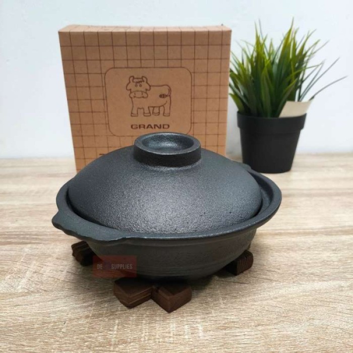 Jual Hot Bowl Sapo Basi w LID - HOTPOT SHABU Cast Iron - MANGKOK BESI ...