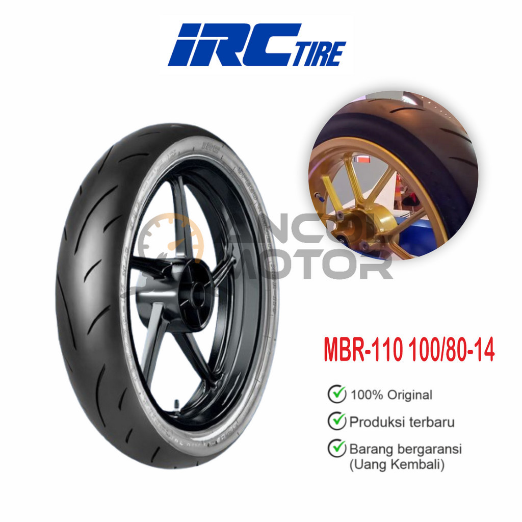 Jual IRC Ban Luar Tire MBR 110 Speed Winner 100/80 Ring 14 Soft ...