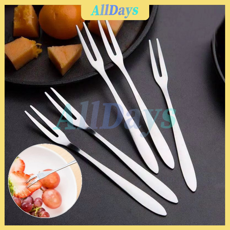 Jual Garpu Buah Stainless Steel Kecil Min Garpu Kue Besi Steel Tusukan ...