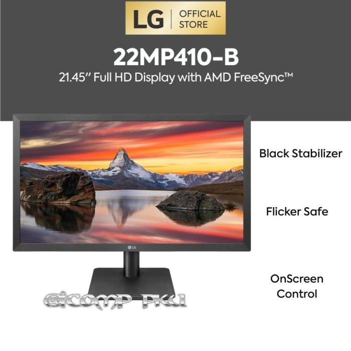 Jual Monitor LED LG 21.5" 22MP410-B - LG 22" MP410 - LG 21,5" Full HD ...