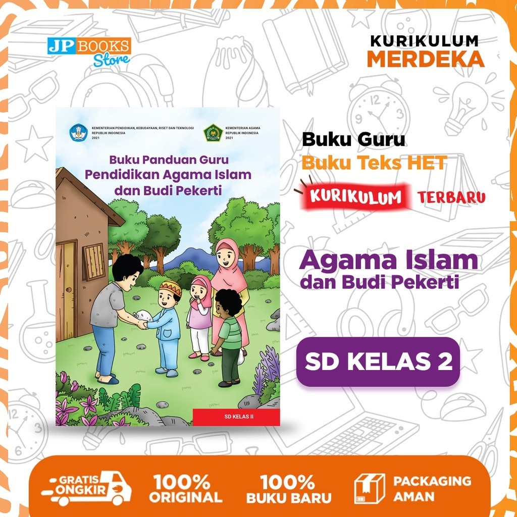 Jual JP Books – (KURIKULUM TERBARU) Buku Guru / Buku Teks HET Kurmer Sekolah Agama Islam SD ...