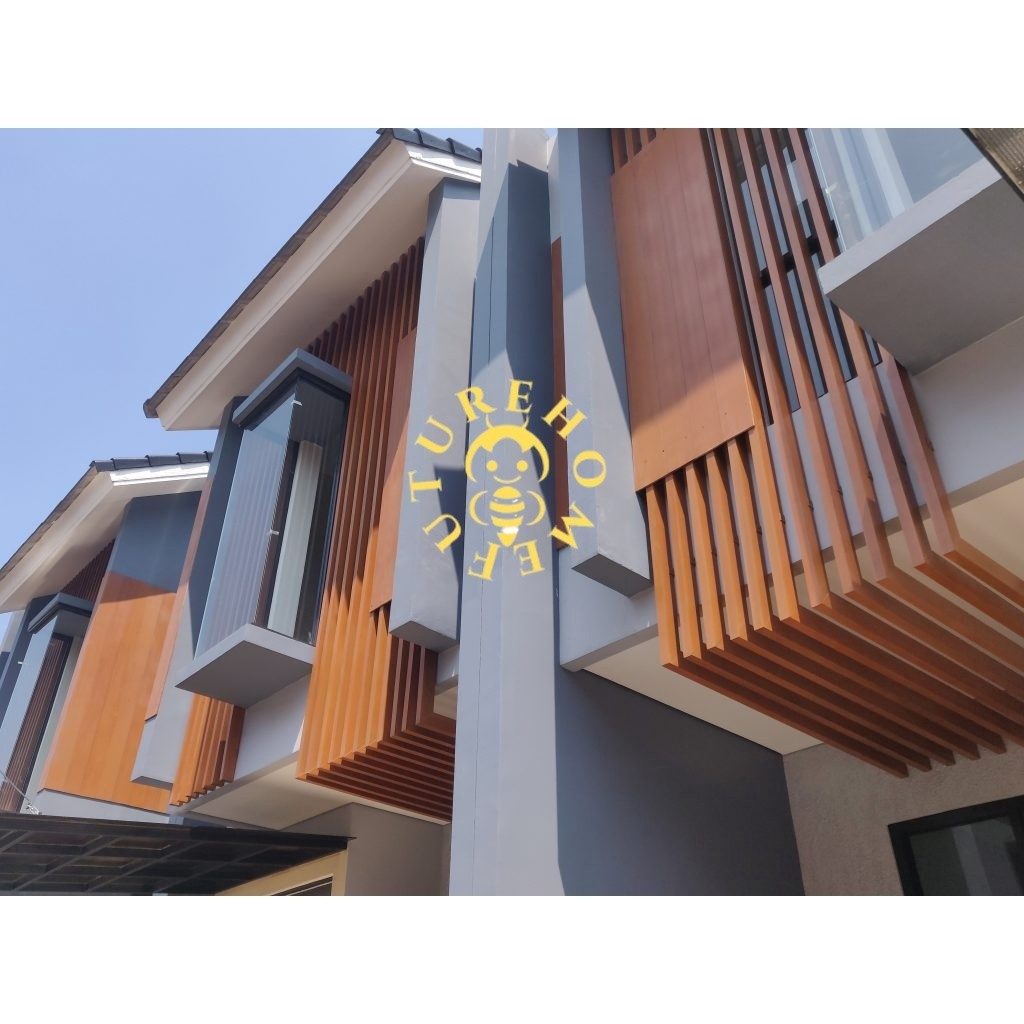 Jual WPC Hollow balok partisi indoor outdoor / fasad outdoor per batang ...