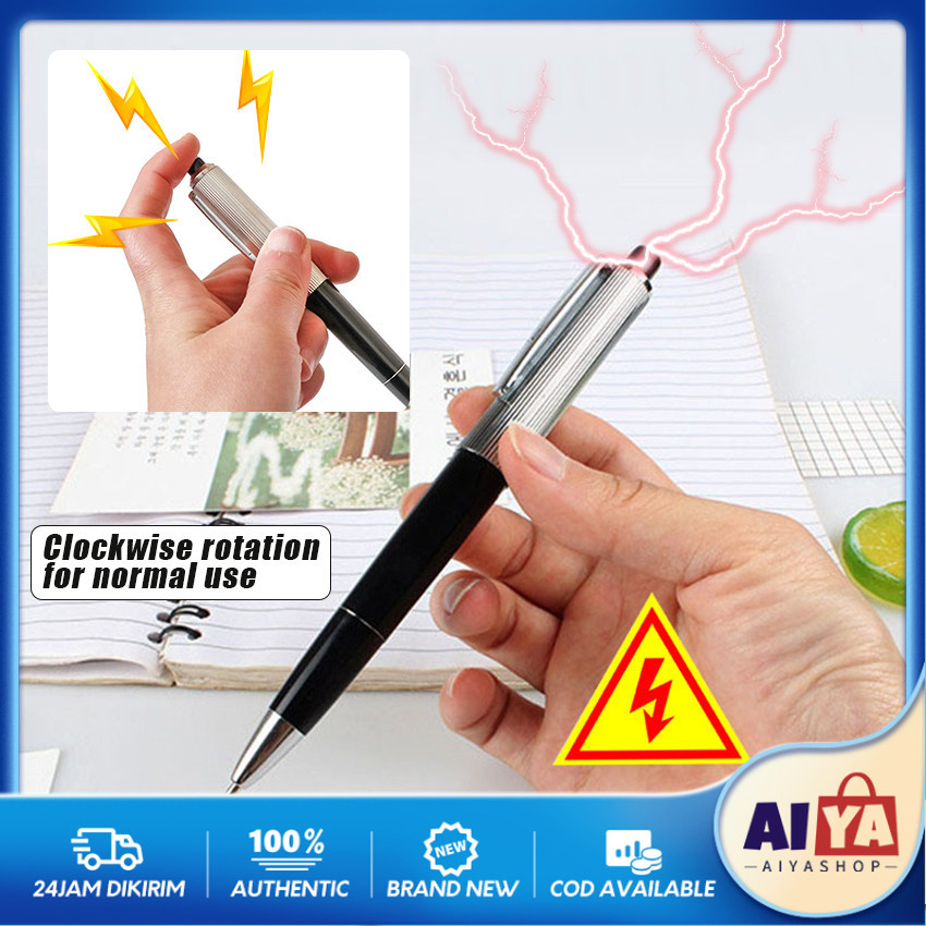 Jual Mainan Prank Setrum Pena Palsu Pulpen Setrum Listrik Shock Pen ...