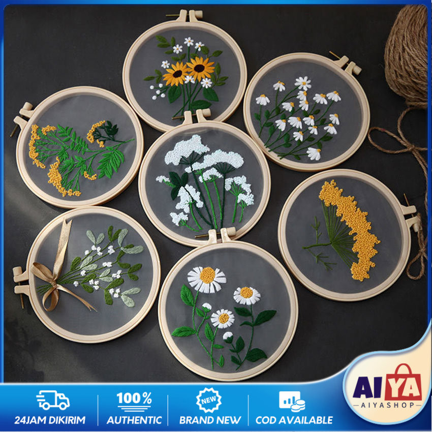 Jual Embroidery Kit Paket Sulam Berpola Untuk Pemula / Paket Sulam ...