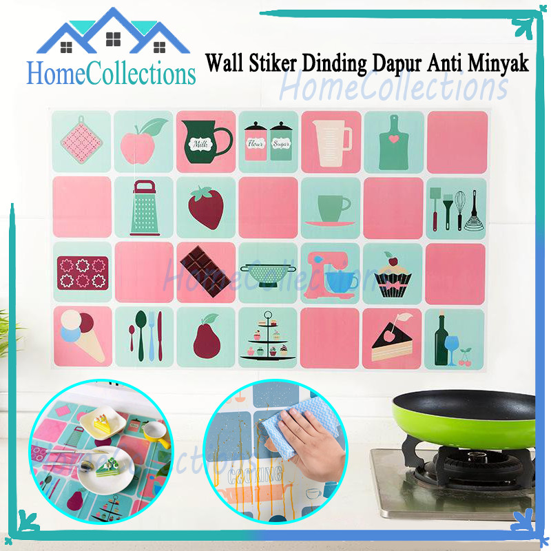 Jual Sticker Dapur 45 x 70 CM/Wall Stiker Dinding Dapur Anti Minyak ...